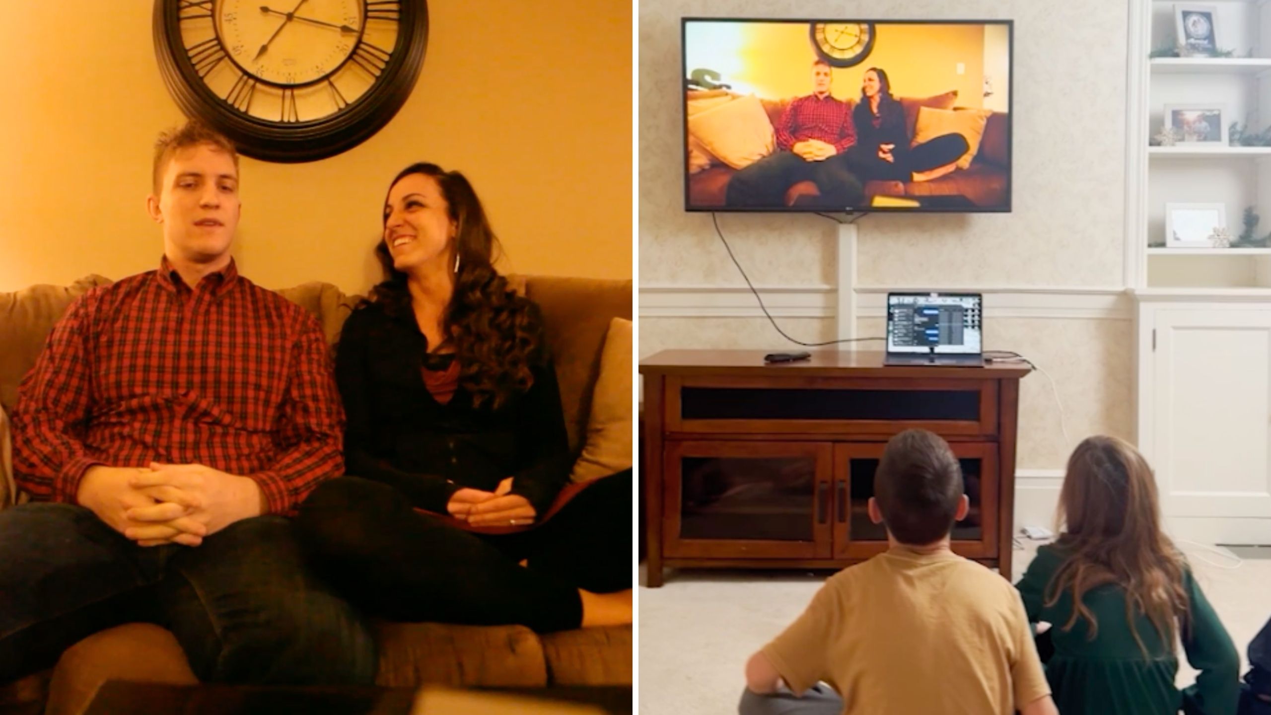 Couple who recorded New Year's Eve message each year watch them back ...