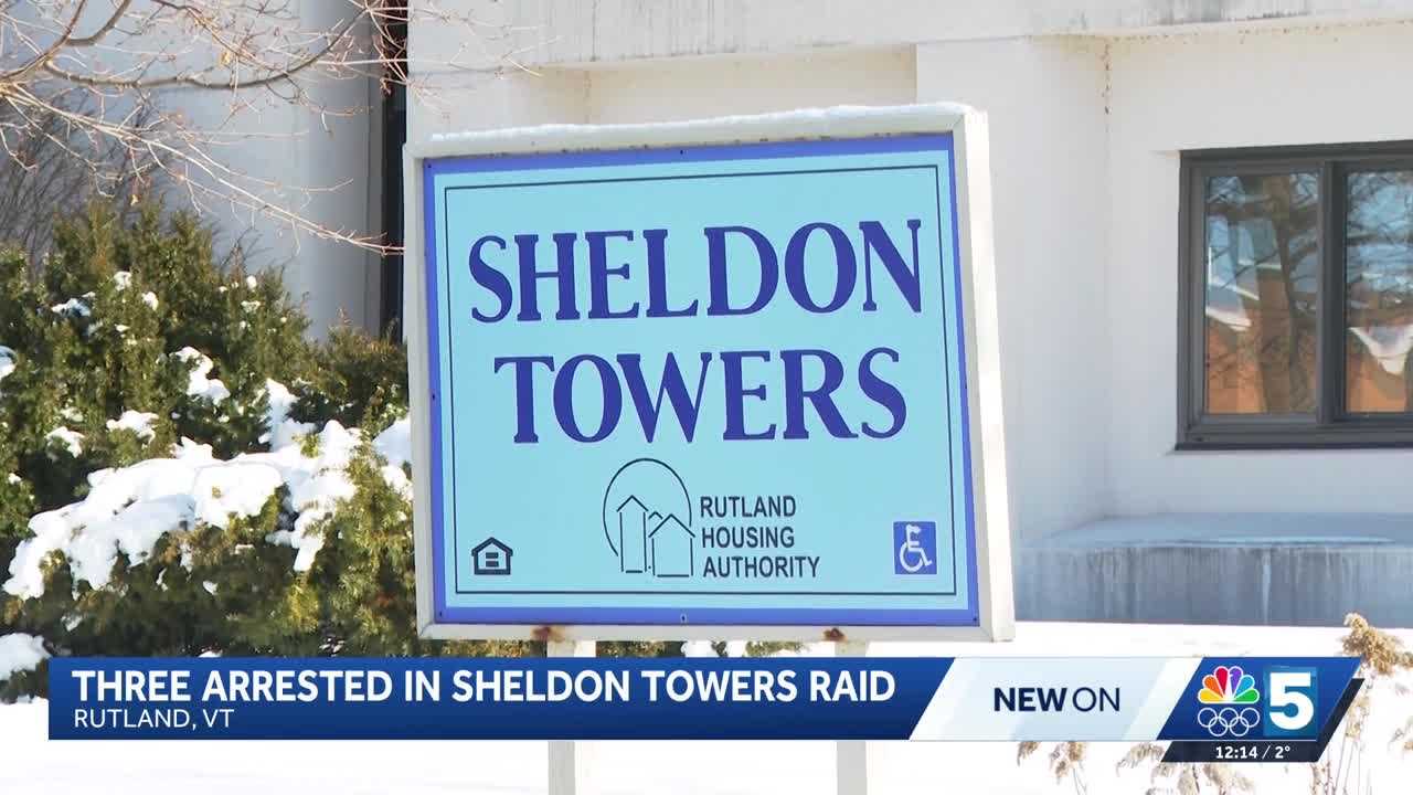 Three arrested in Rutland drug investigation at Sheldon Towers