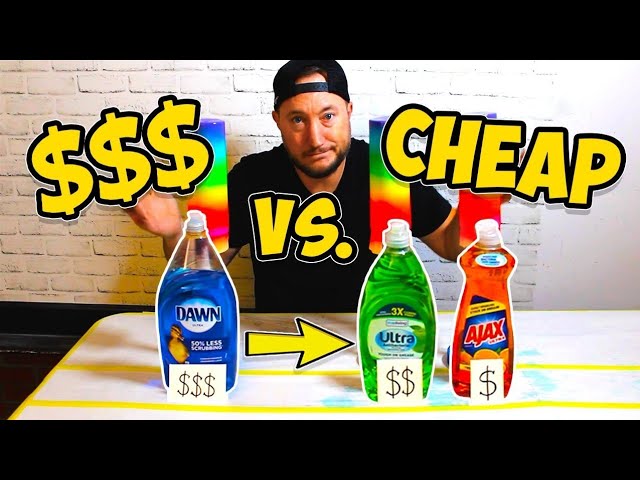 Cheap vs. expensive dish soap painting...is it worth it?