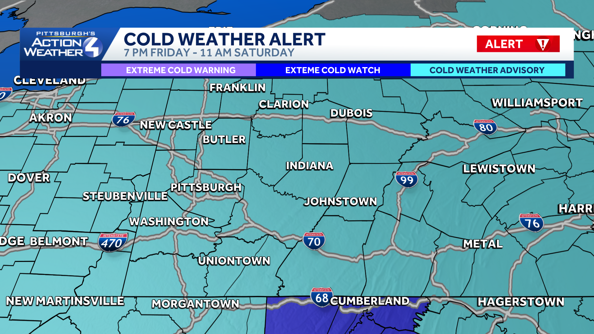 Severe weather alert day Friday, Saturday, Sunday: Record lows