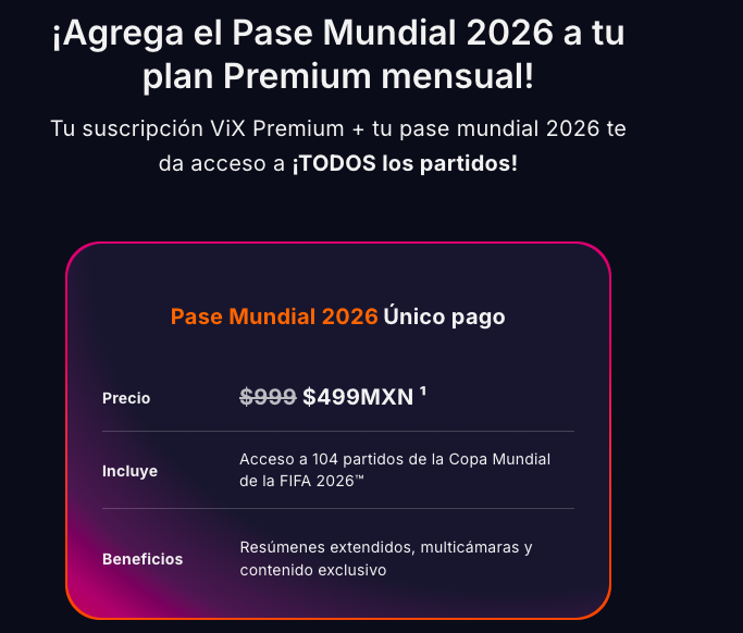 Adiós al Mundial 2026 por TV abierta: Vix y Sky anuncian precios para ...
