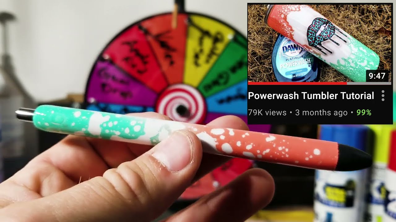 Powerwash Epoxy Pens Challenge - Prize Wheel Choses My Colors!!😱