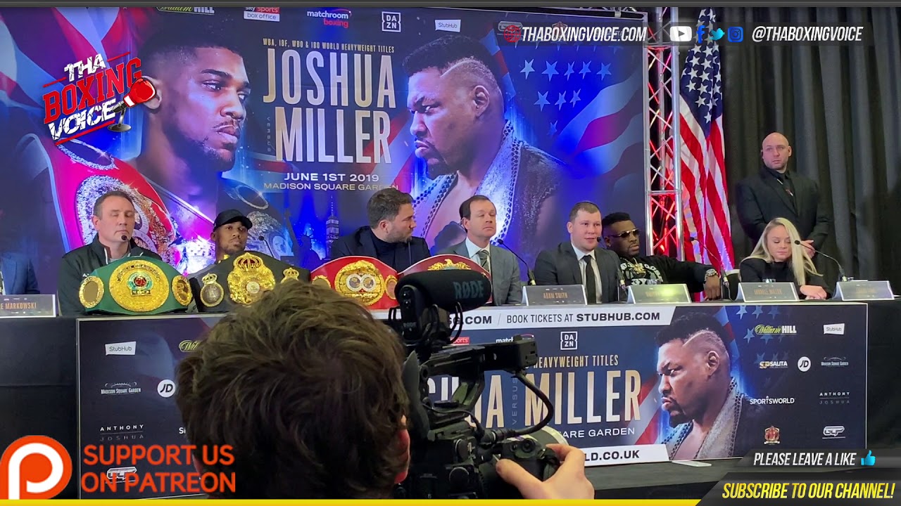 🔥Anthony Joshua vs. Jarrell ‘Big Baby’ Miller London UK 🇬🇧Press ...