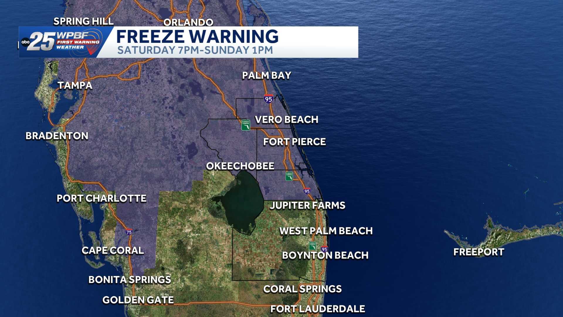 Freeze warning issued as South Florida faces its coldest air in years