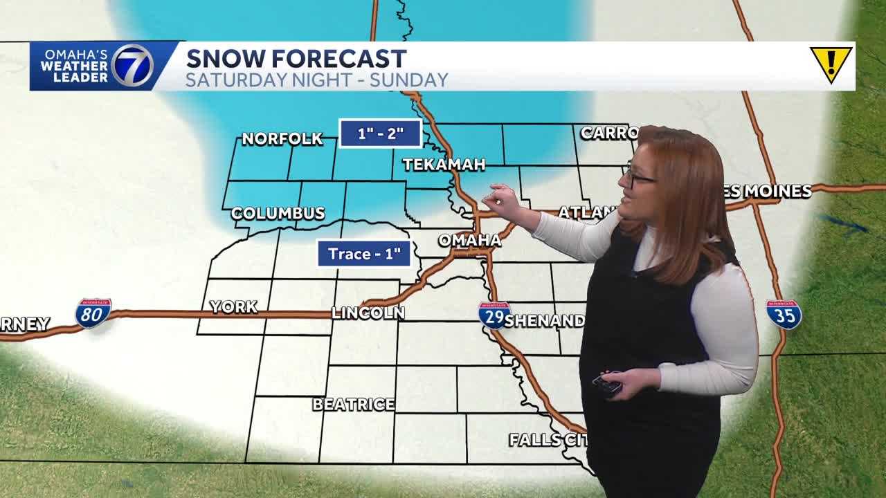 Another shot of cold into weekend, light snow Saturday night