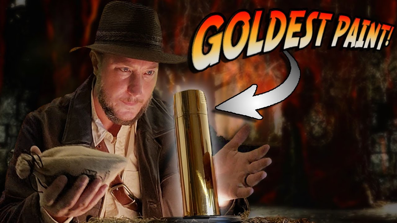I searched for the world's goldiest gold paint