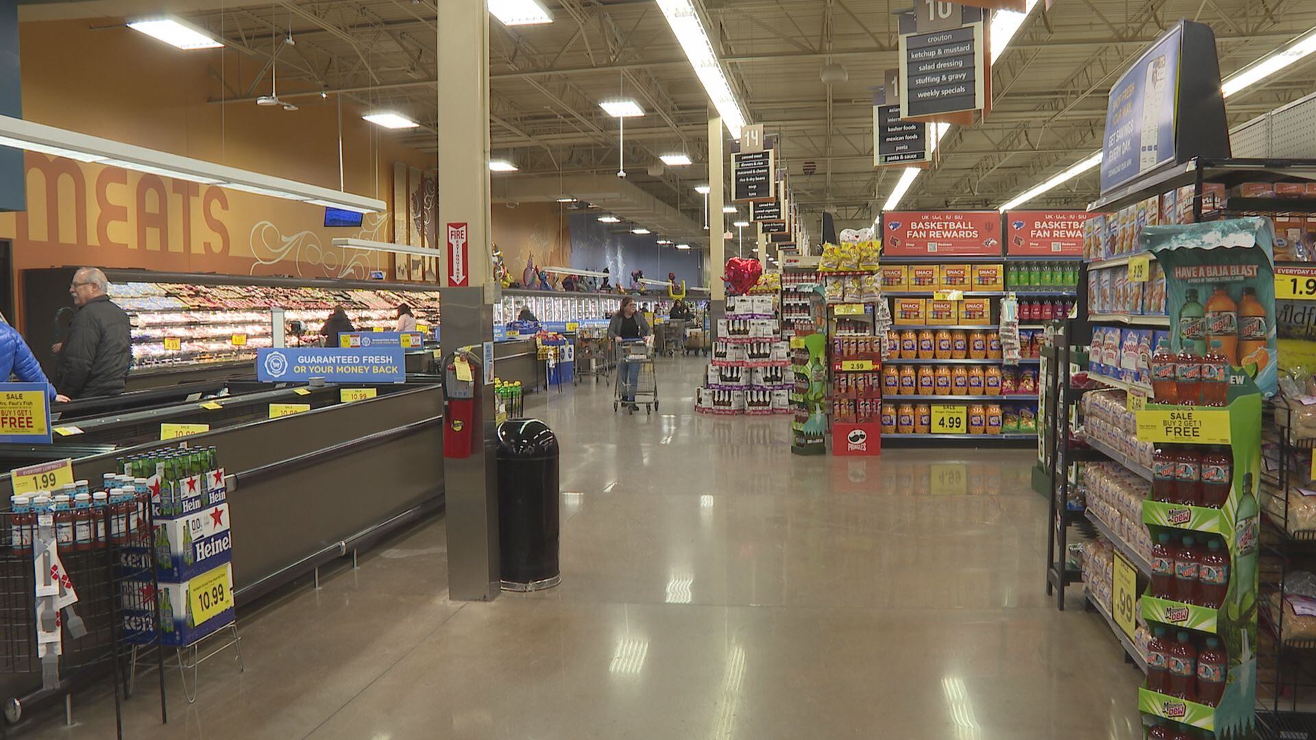Grocery stores restock after winter storm depletes shelves