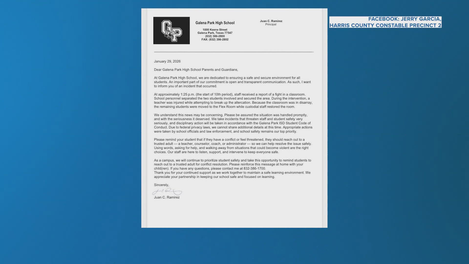 Galena Park High School teacher hurt while trying to break up fight ...