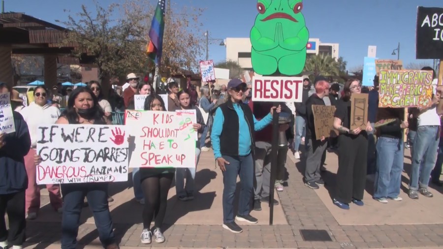 Borderland protest ICE in nationwide strike