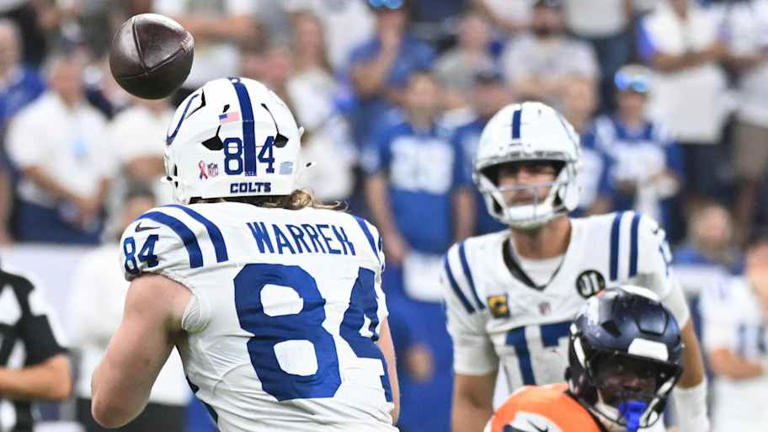 NFL snubs Colts' Tyler Warren in race for rookie honor