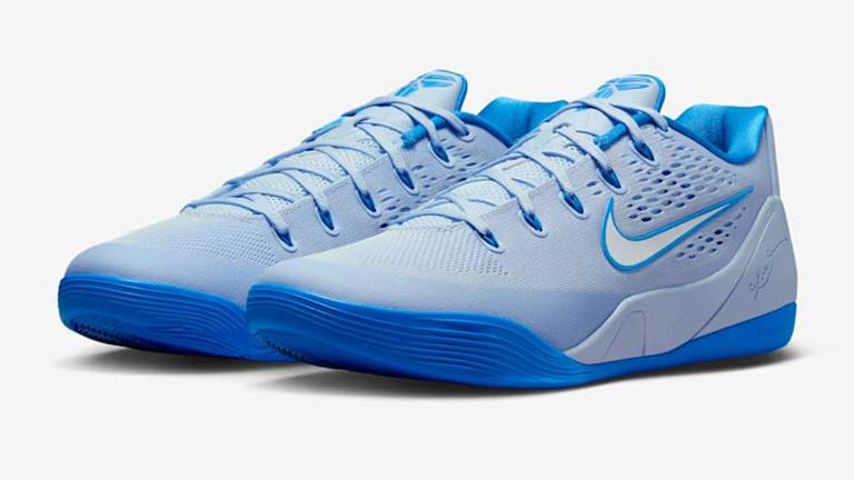 The Nike Kobe 9 Low 'Hydrogen Blue' drops this weekend