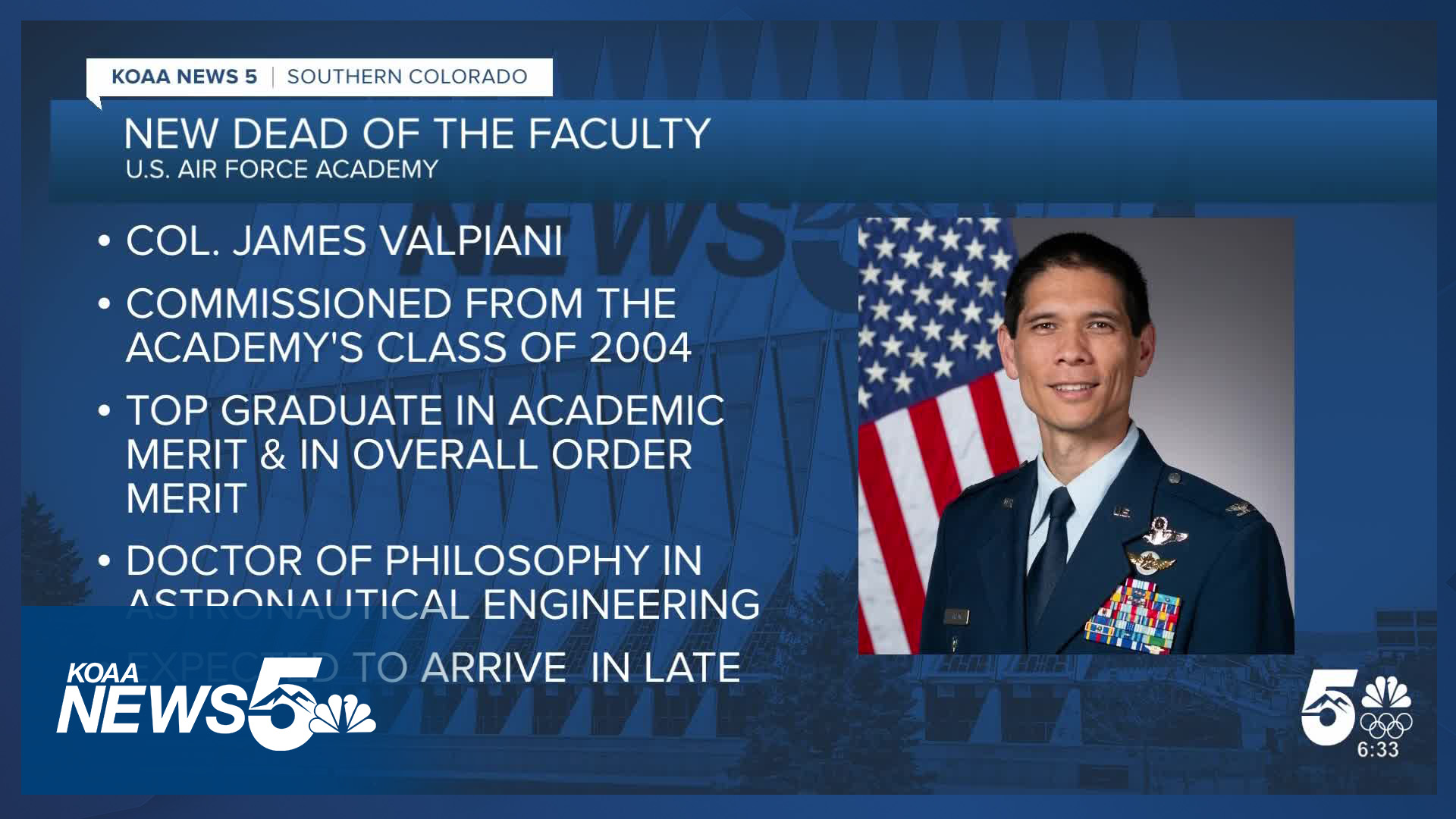 Air Force Academy welcomes new dean of the faculty, a class of 2004 ...