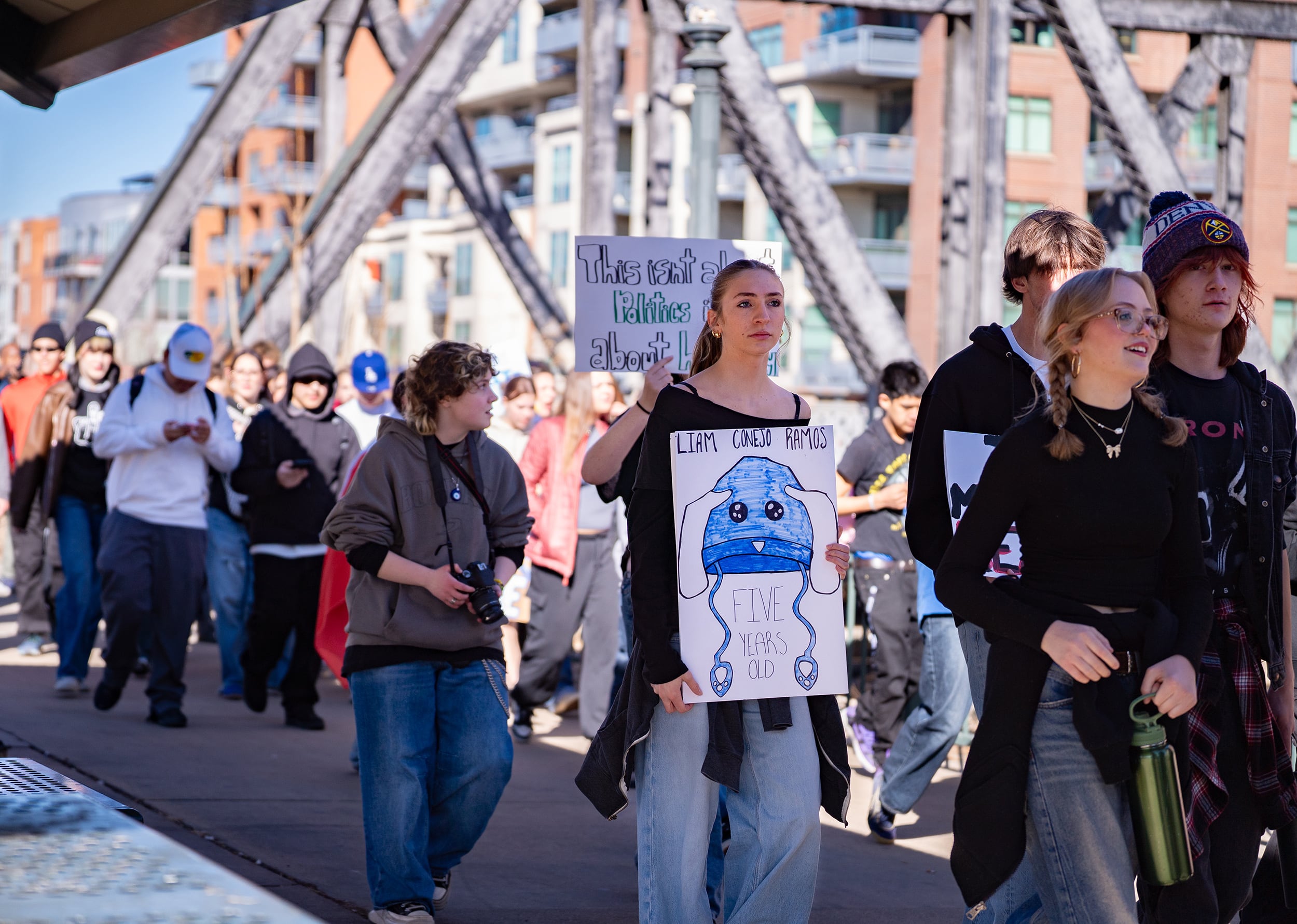 'People shouldn't live in fear': Denver students and teachers protest ...