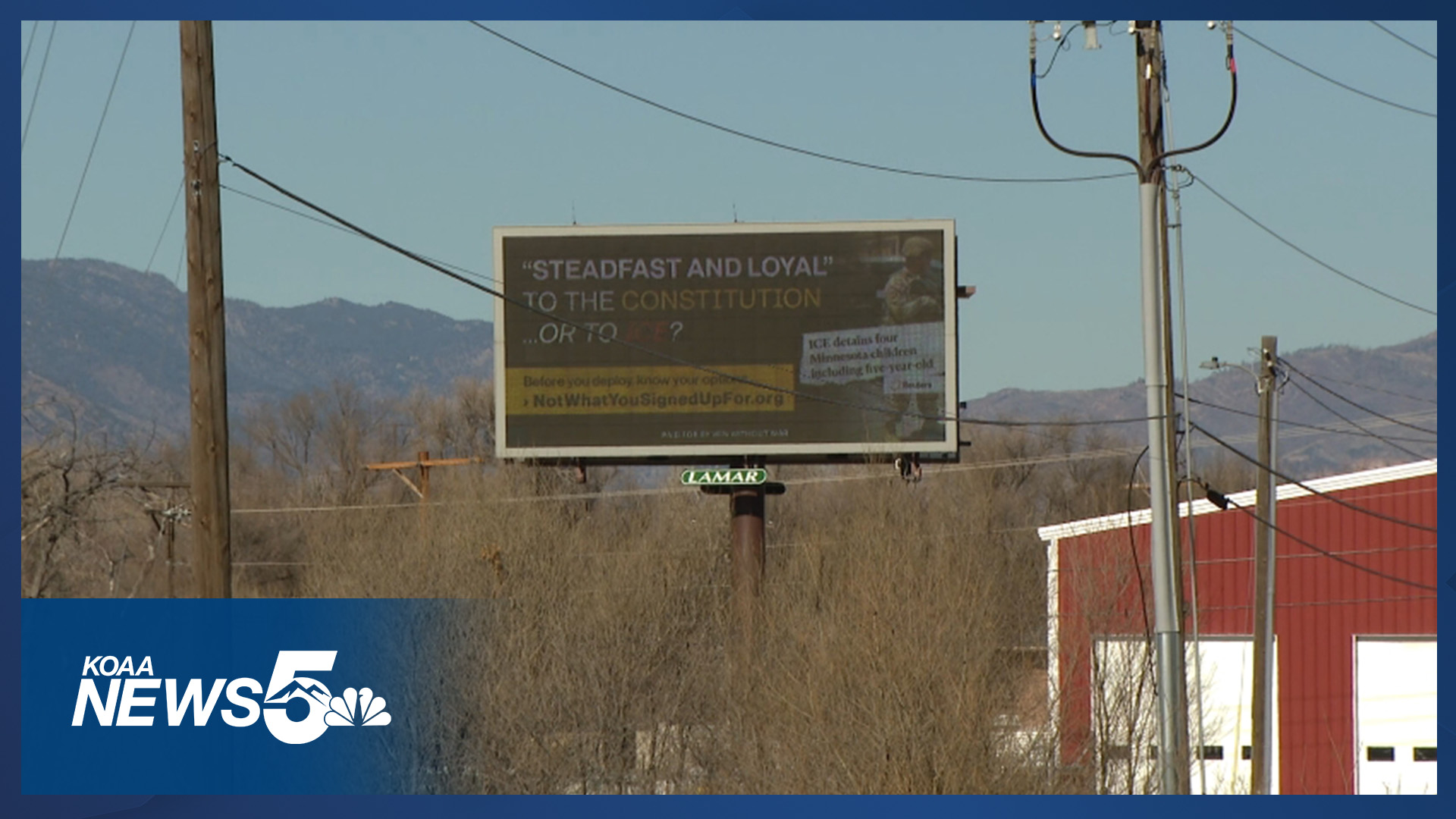 Political organization pays for controversial billboard near Fort ...