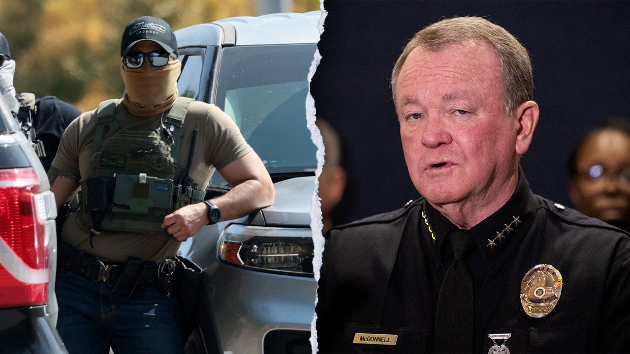 LAPD chief defies Newsom's mask ban for federal immigration agents ...