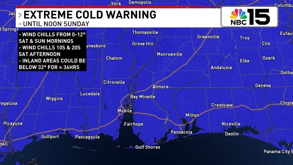 Extreme cold and strong winds this weekend