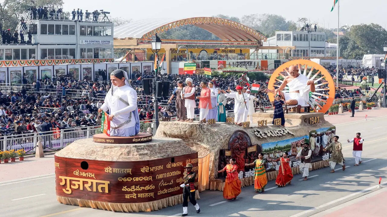 Gujarat's Republic Day parade tableau themed 'Swatantrata ka mantra ...