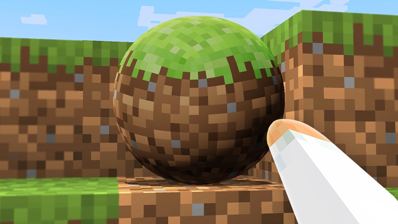 Minecraft, but anything I touch turns to spheres