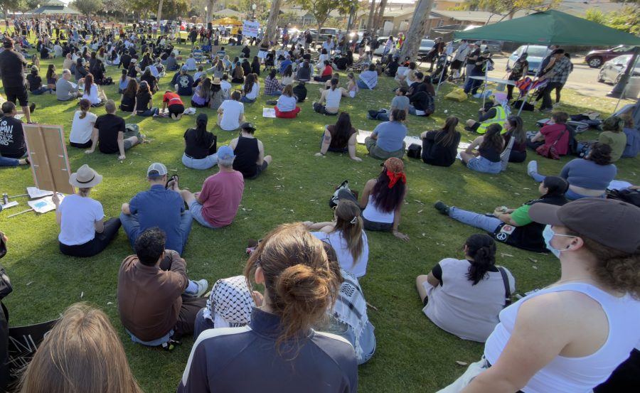 People rally in San Diego in solidarity with Minnesota