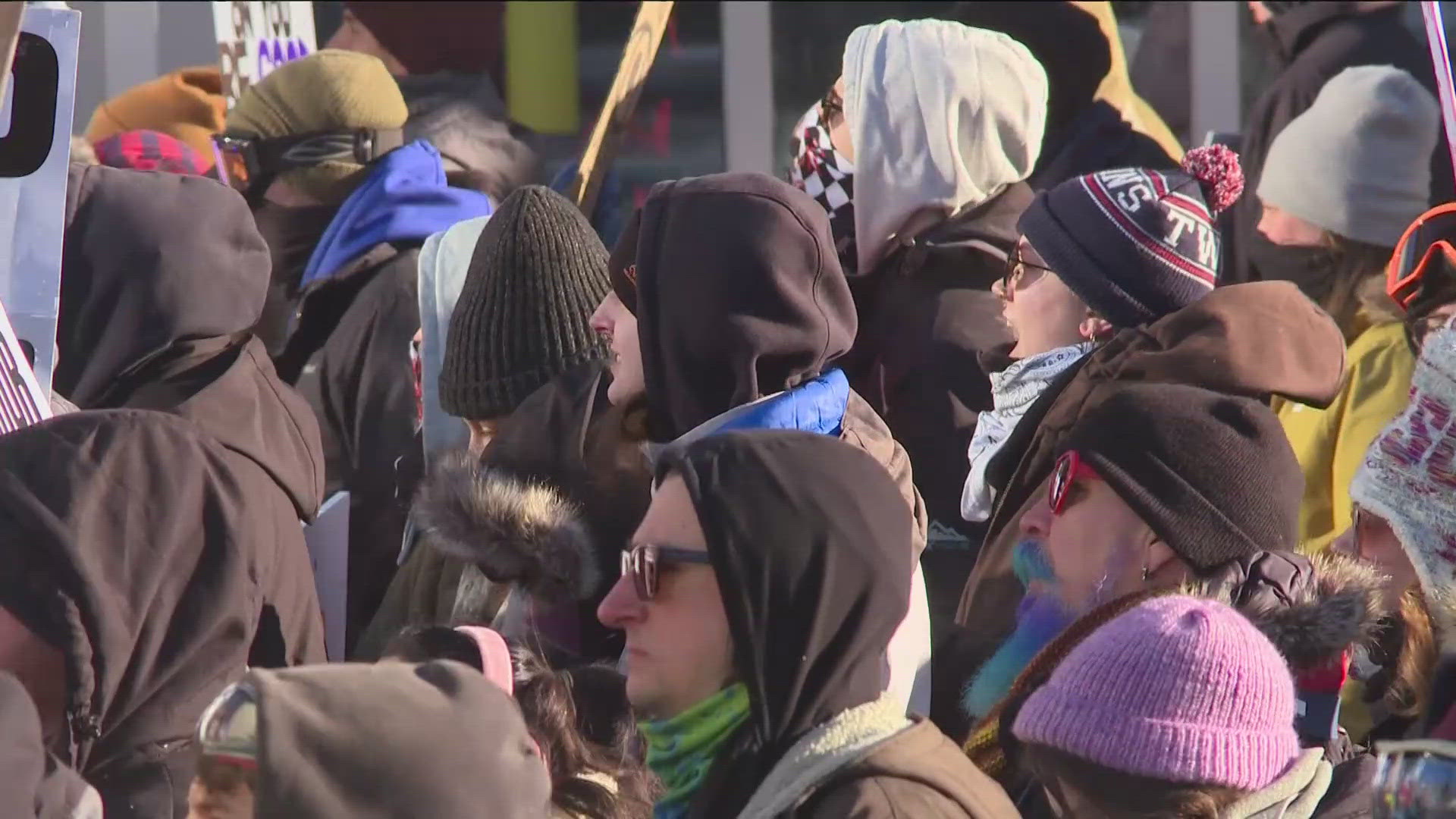 Thousands join anti-ICE demonstrations in Minneapolis