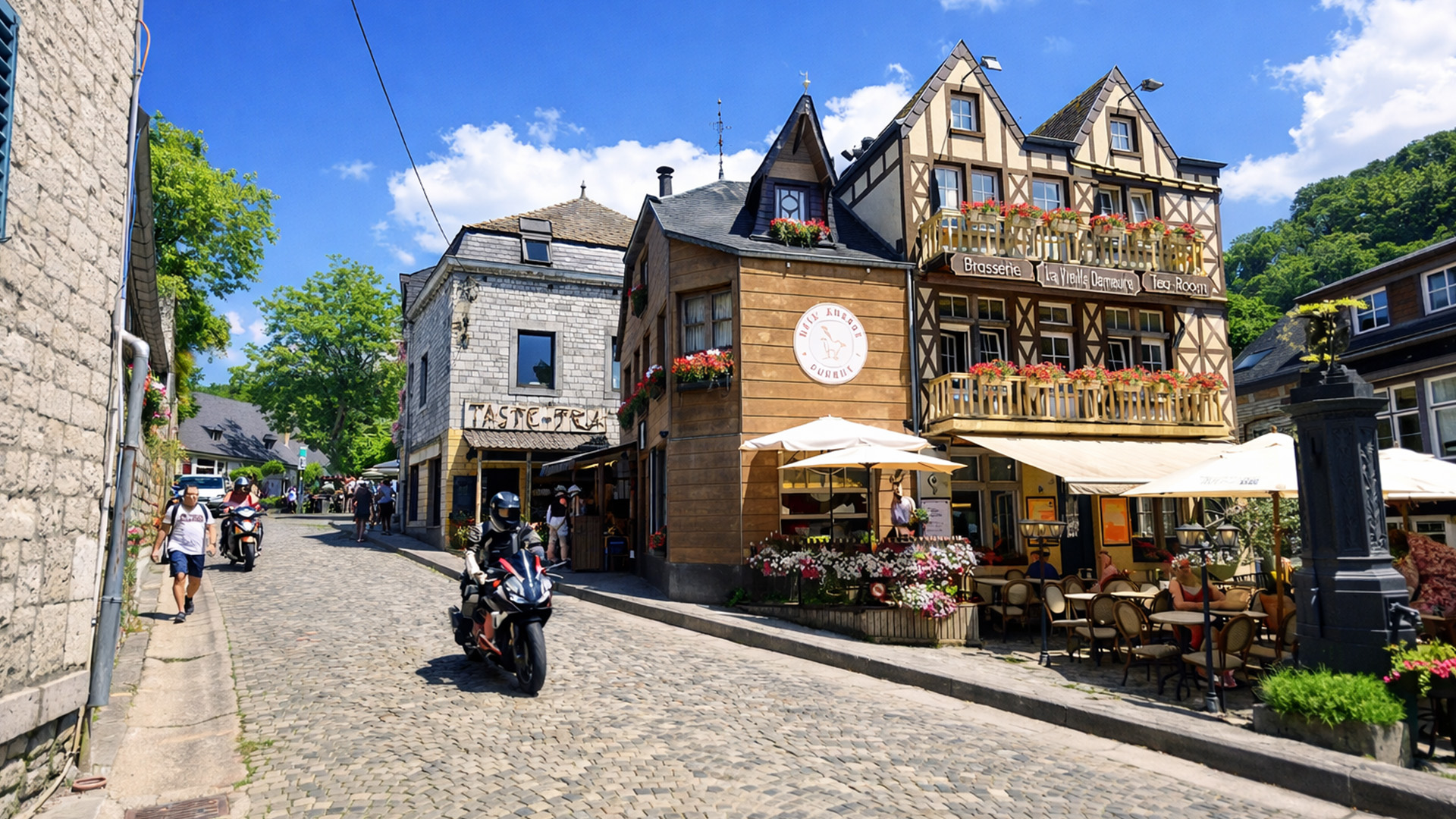 Durbuy, Belgium historic town with fairytale atmosphere (4K)