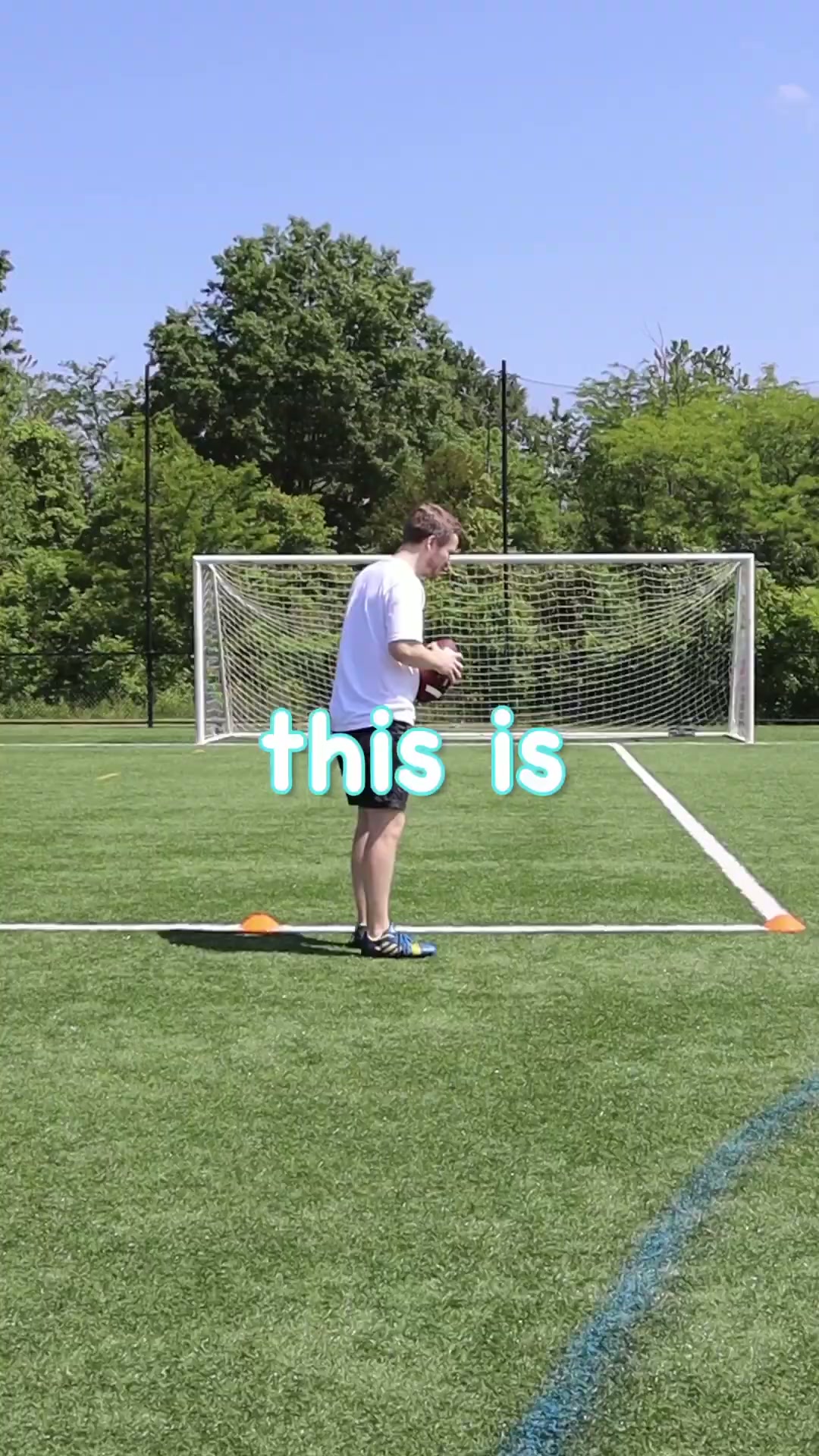 Football crossbar challenge! #football #shorts