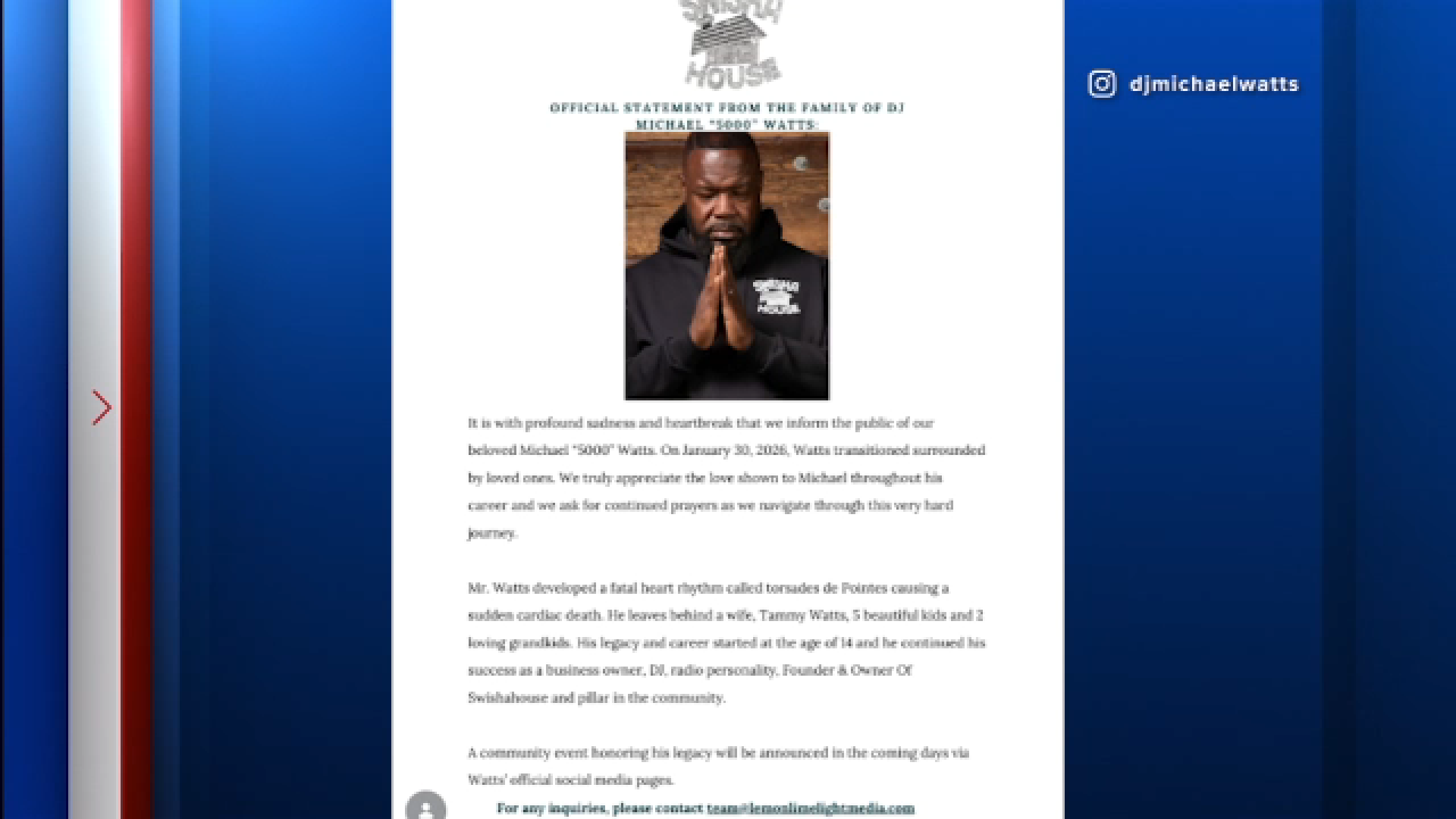 Houston hip-hop icon and Swishahouse founder Michael '5000' Watts dies ...