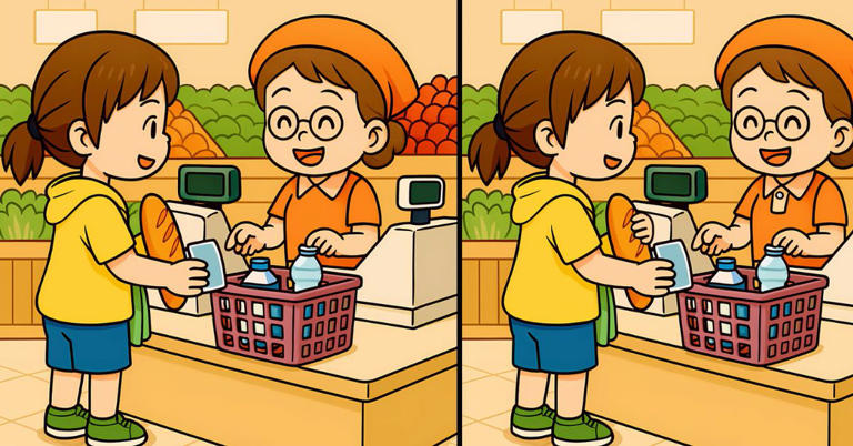 Spot The 3 Differences In Girl Shopping Grocery Beat The 23 Second