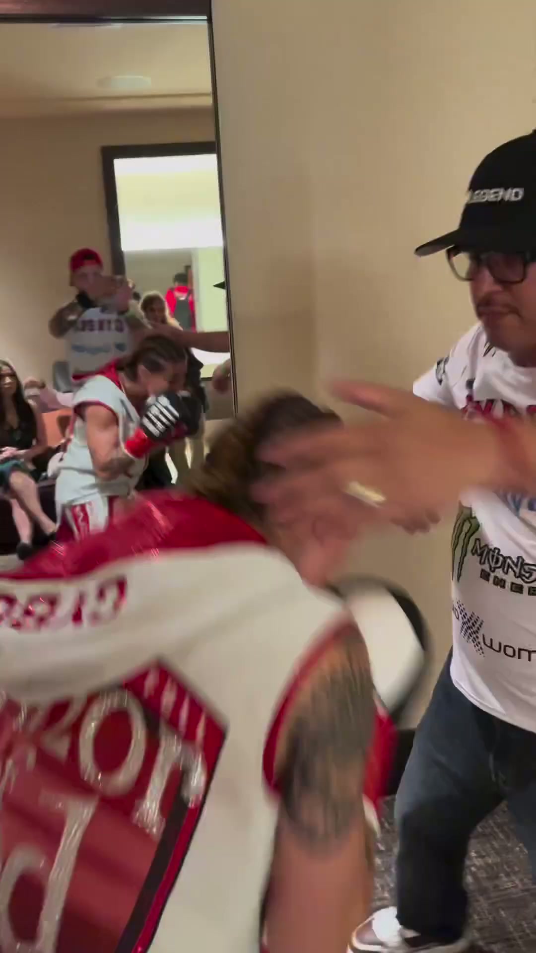 Chris Cyborg Warms Up For Fight With The Mexican Monsters Dad Jose ...