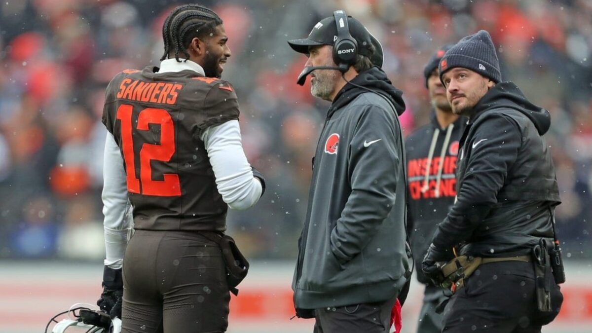 Shedeur Sanders and Browns HC Todd Monken’s heartwarming greeting ...