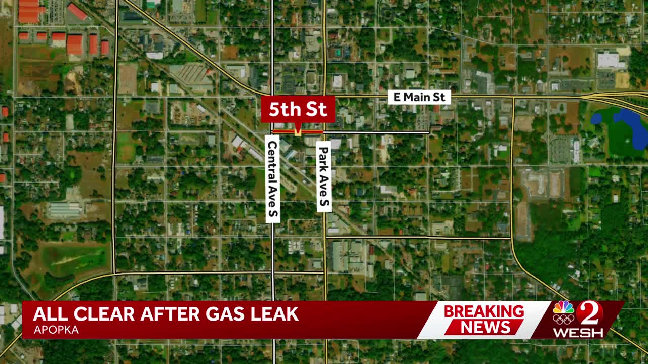 Roads reopen after gas leak in Apopka