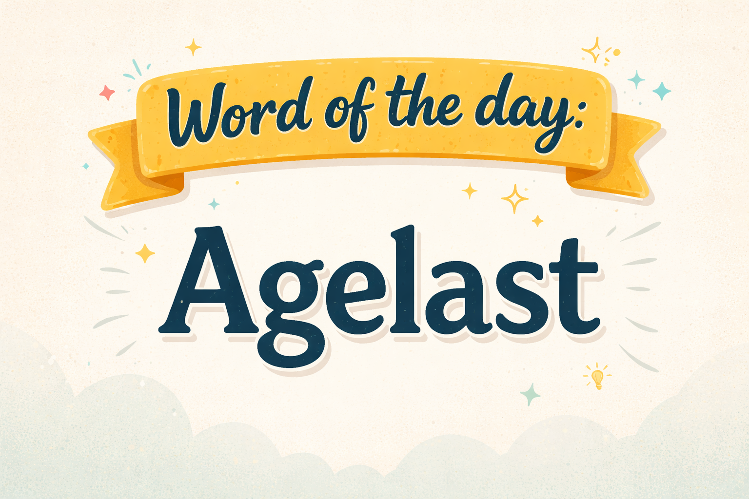 Word of the day: Agelast