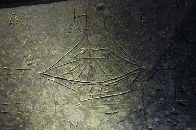 The litte known 'graffiti bridge' with hundreds of curious etchings