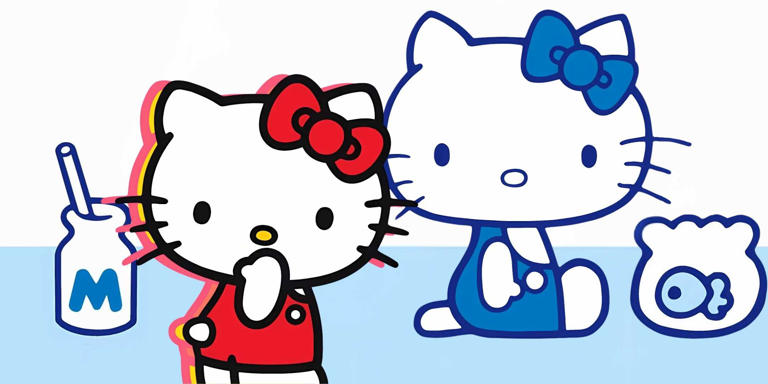 Hello Kitty loses trademark red for big blue update with the purrfect ...