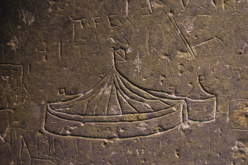 The little known 'graffiti bridge' with hundreds of curious etchings