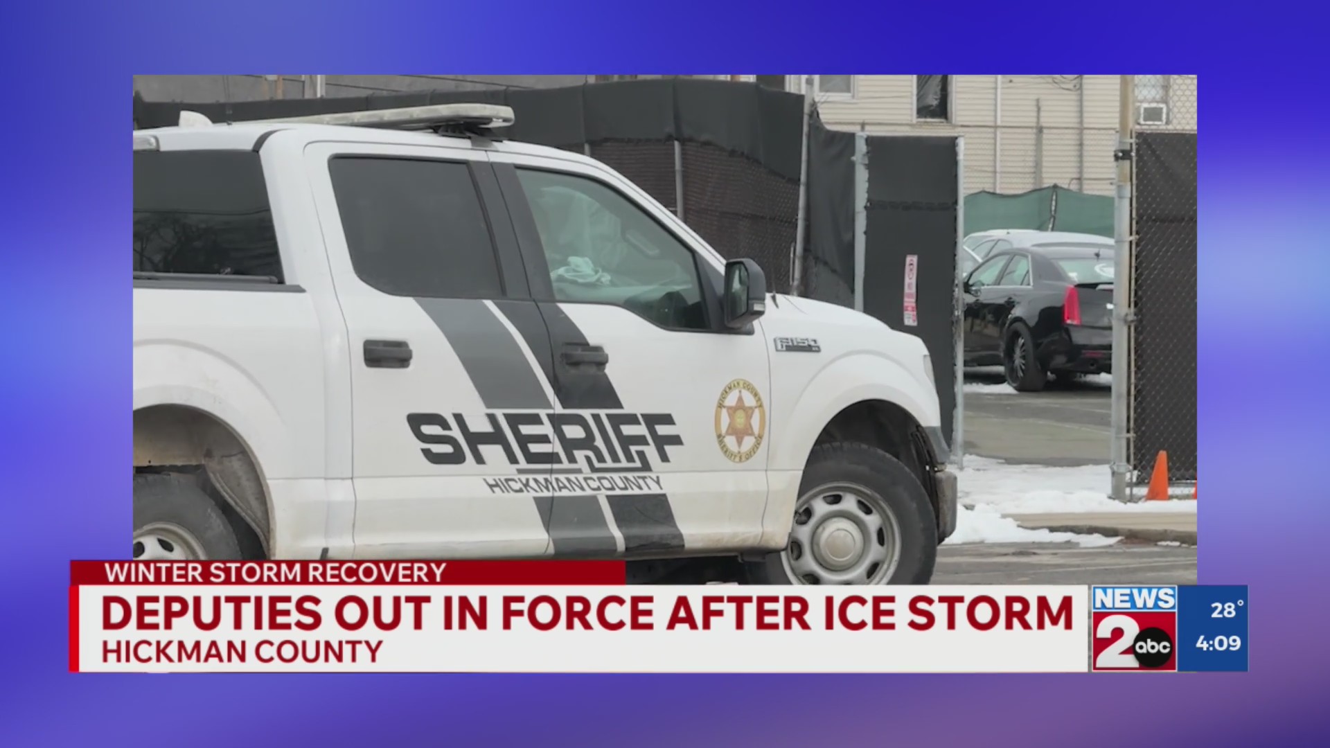 Hickman County deputies out in force after ice storm