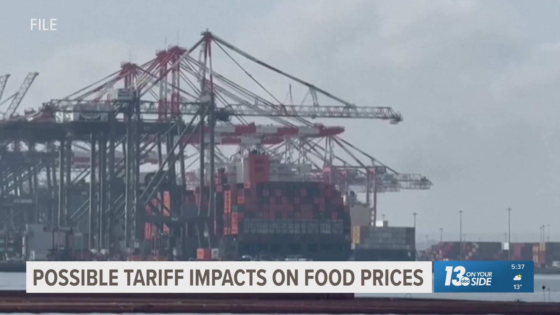 Possible impact of tariffs on food prices
