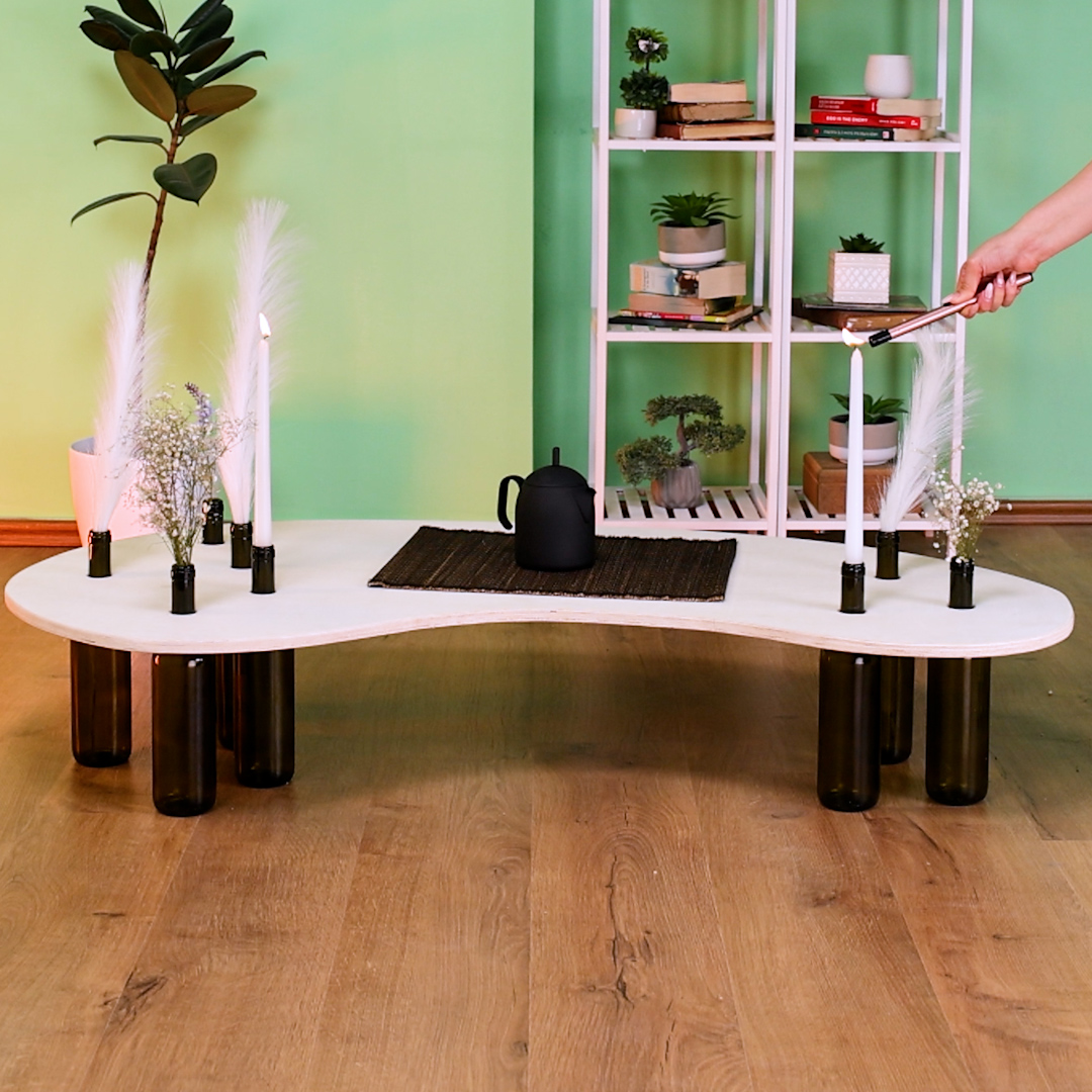 When bottles become stylish furniture