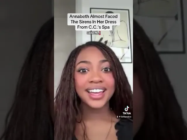 Annabeth almost faced the sirens in her dress from CC.'s spa