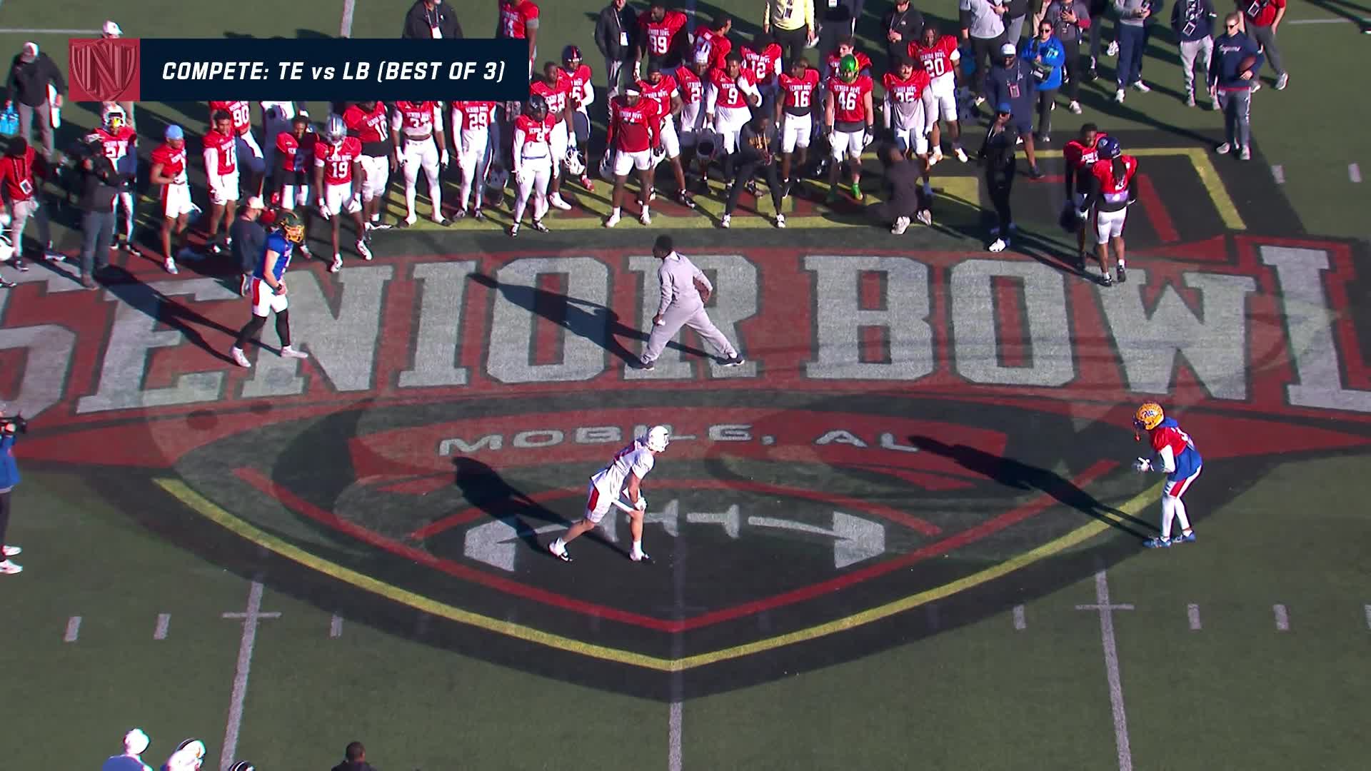 Nate Boerkicher reels in a tight window pass for a walk in TD in 1-on-1 ...