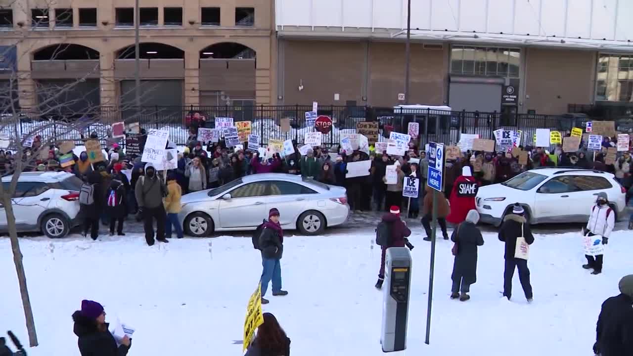 Hundreds gather in Baltimore to protest ICE enforcement, cooperation