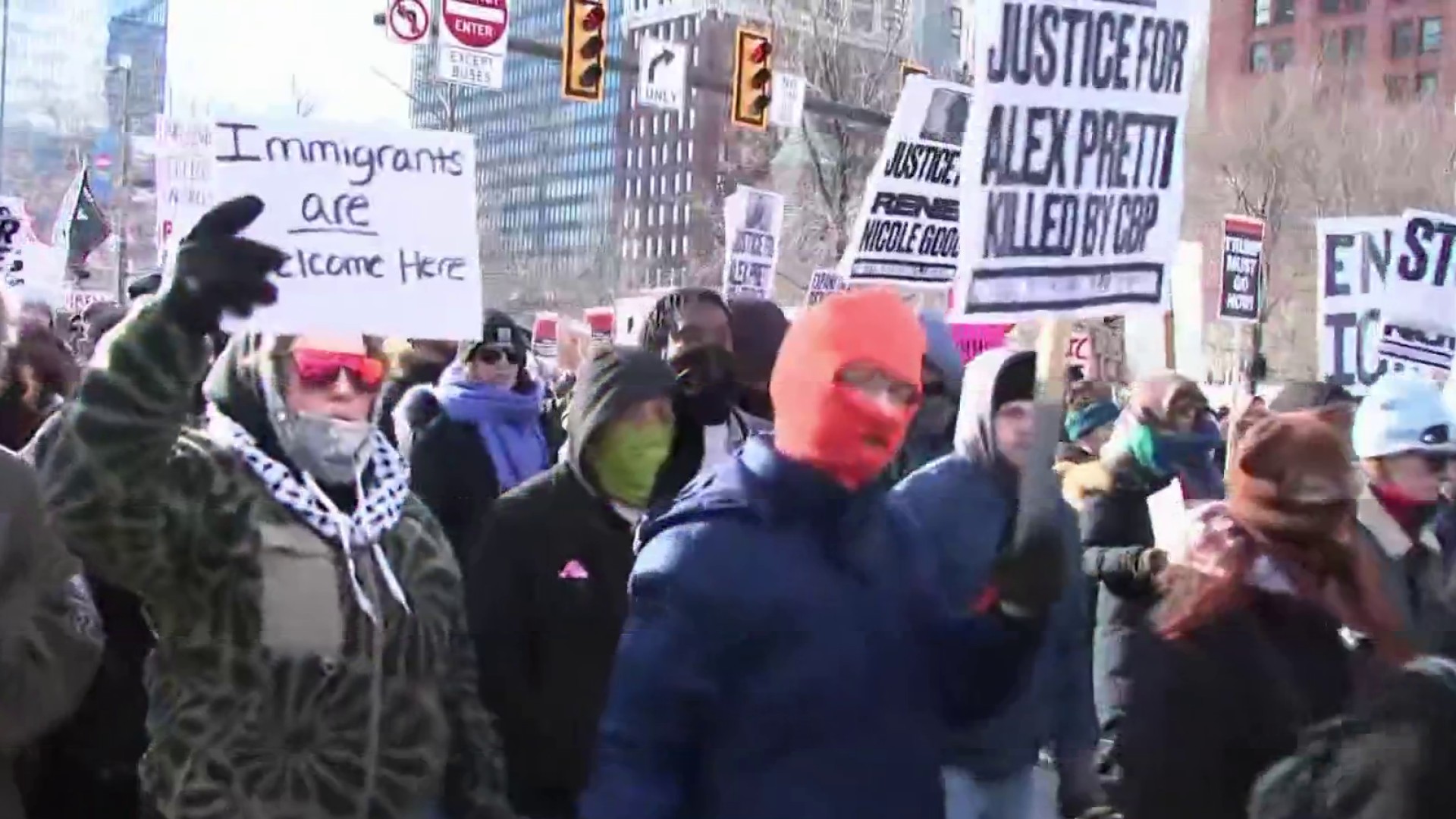 Crowds gather across the country protesting ICE presence in Minneapolis
