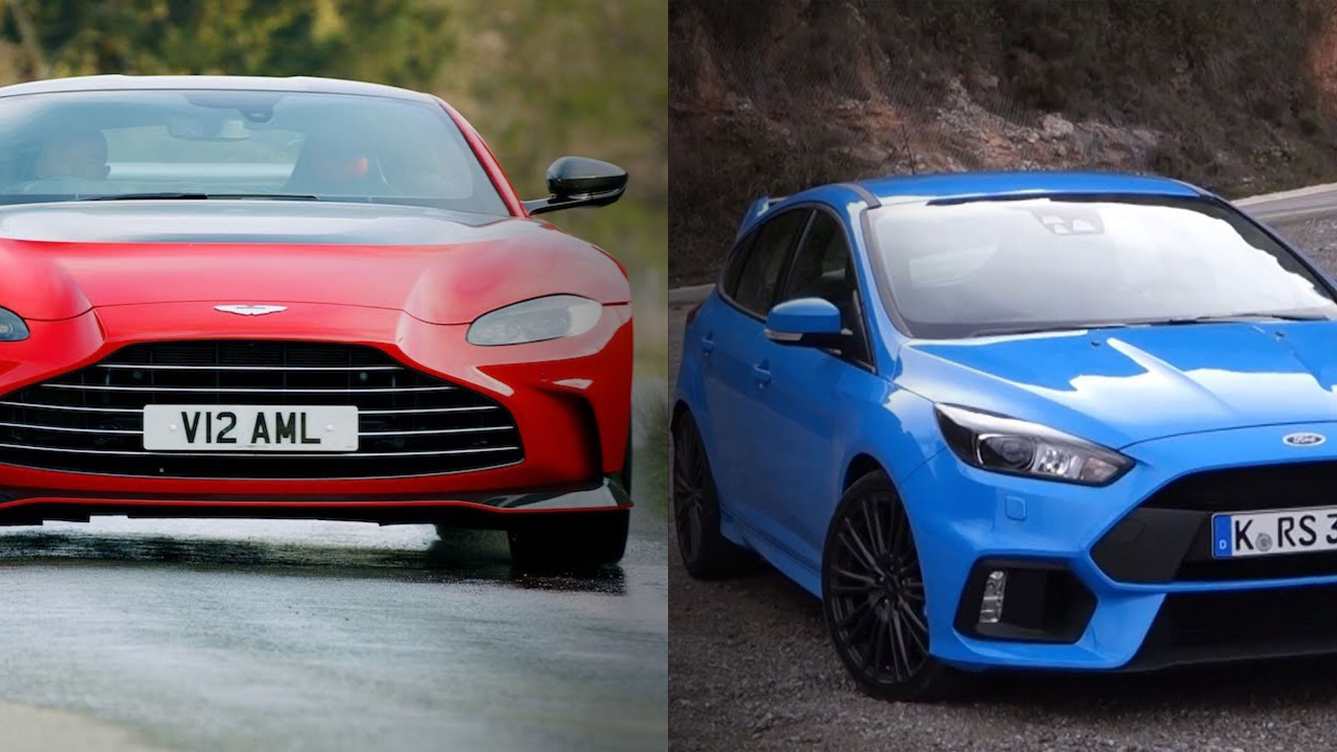 Aston Martin V12 Vantage v/s Ford Focus RS