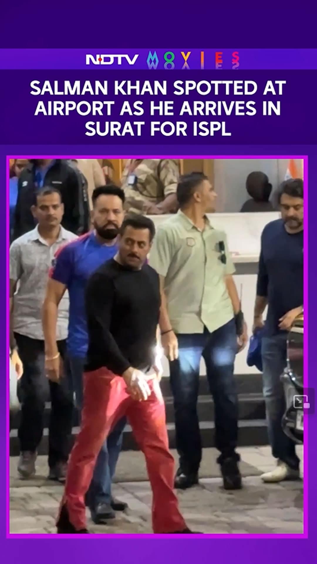 Salman Khan touches down in Surat for ISPL