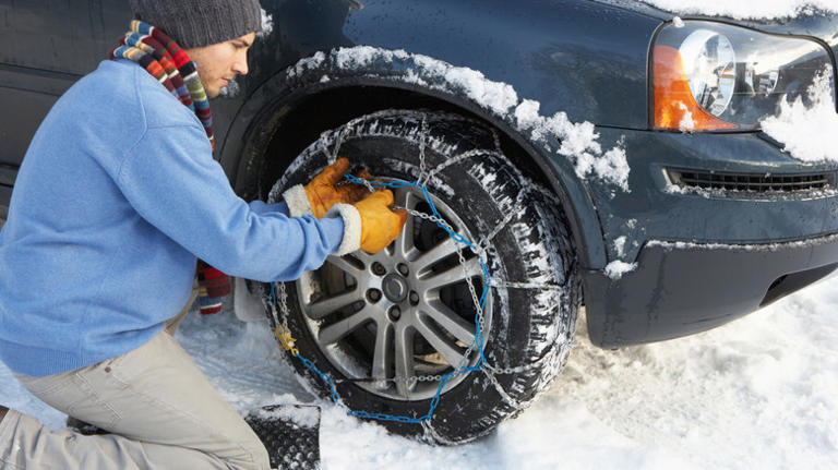 How fast can you drive with snow chains?