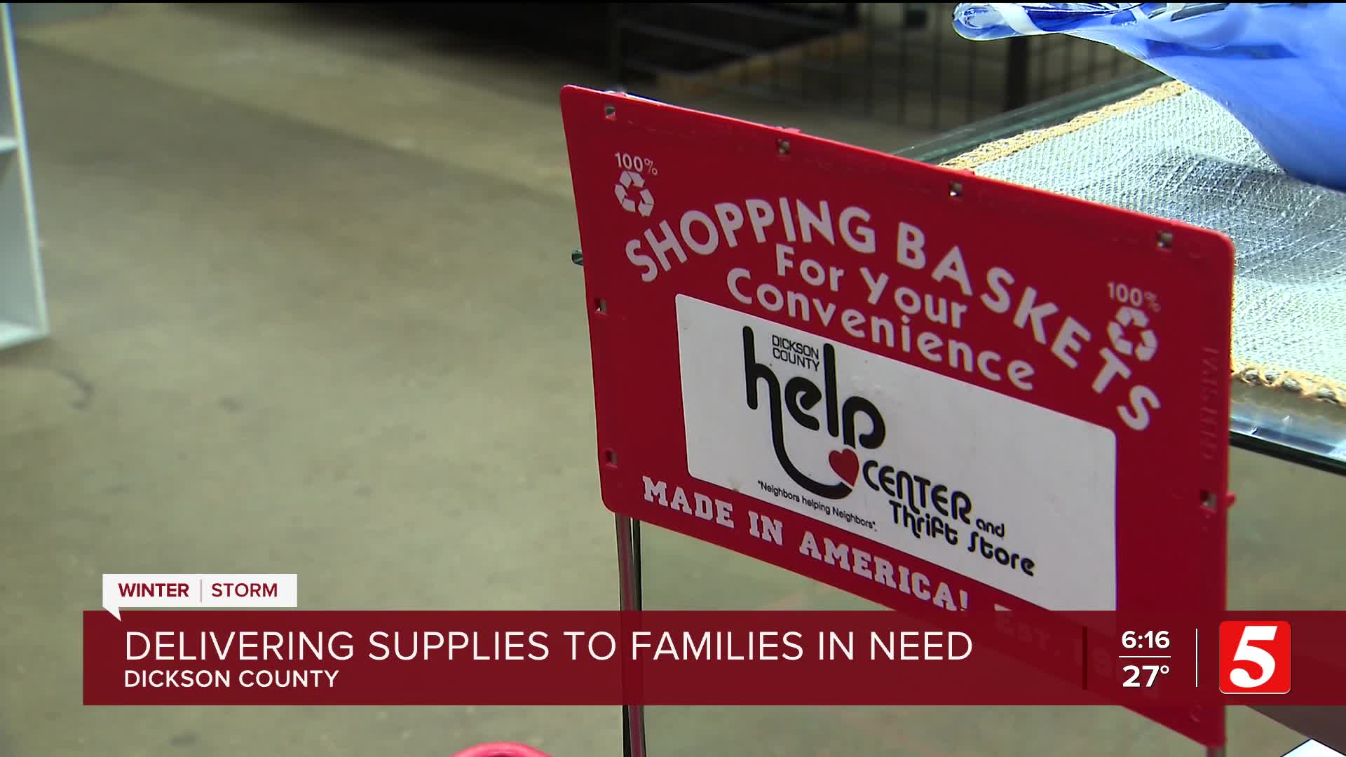 Volunteers brave icy roads to deliver supplies across Dickson County