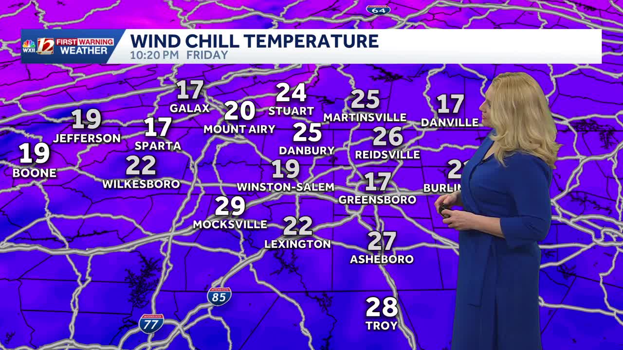 When snow may start and how much to expect in the Piedmont Triad 10 pm 1/30