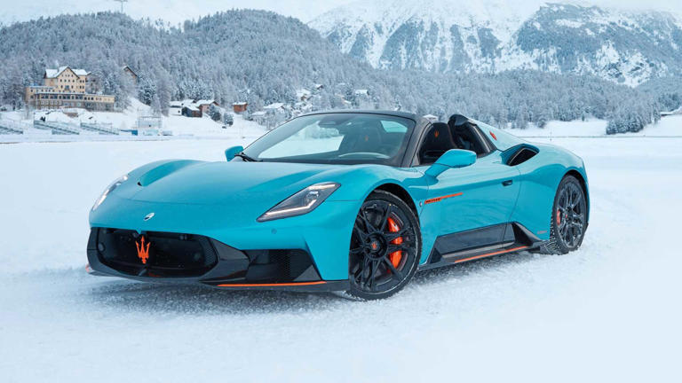 One-Off Maserati MCPura Cielo Hits The Ice In St. Moritz