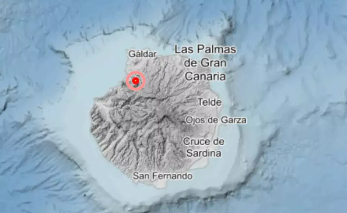 Terremoto de magnitud 1,7 en Gran Canaria: datos, alcance e intensidad