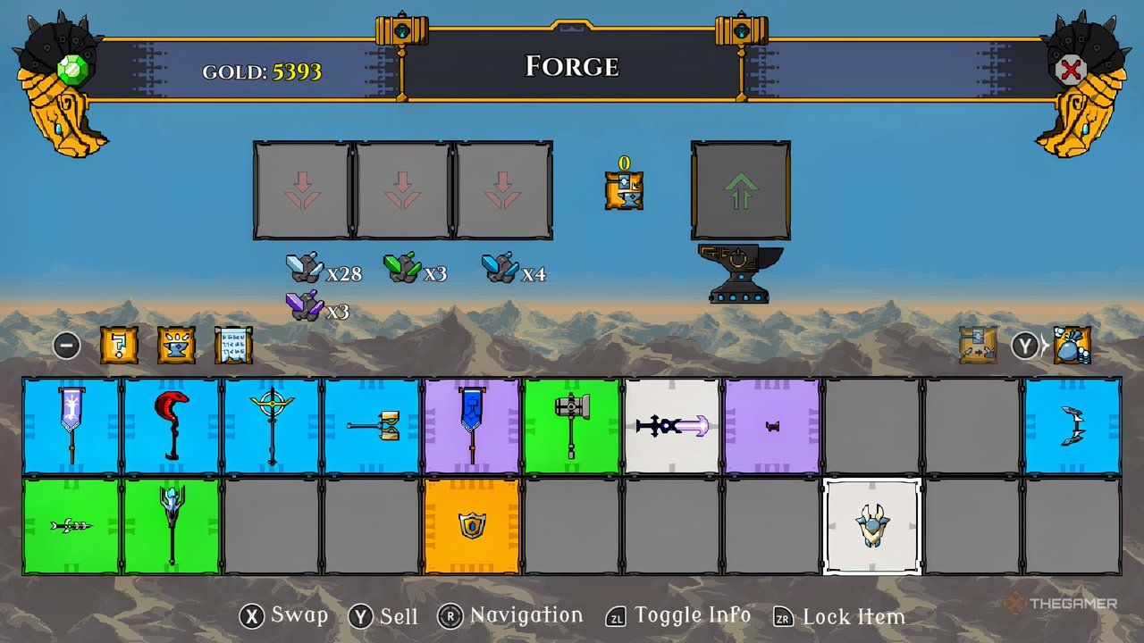 Complete forge recipe list in Dwarves: Glory, Death and Loot